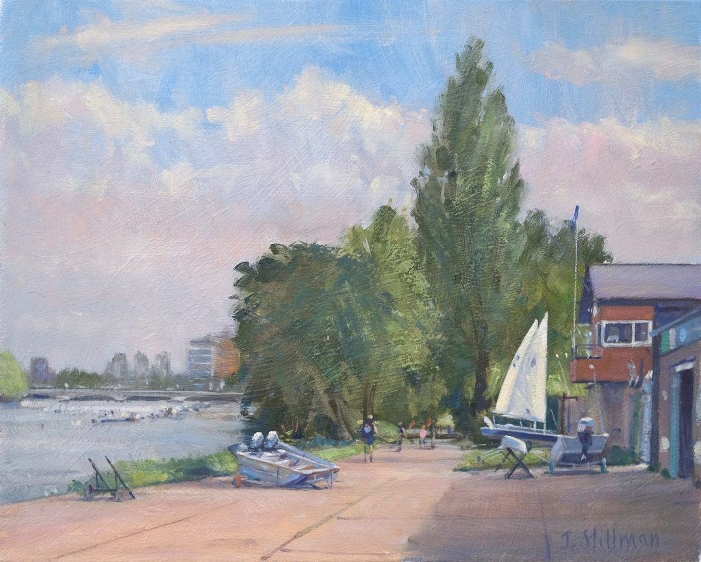 The Boat Club at Barn Elms 8×10 - John Stillman RSMA WGA - John ...